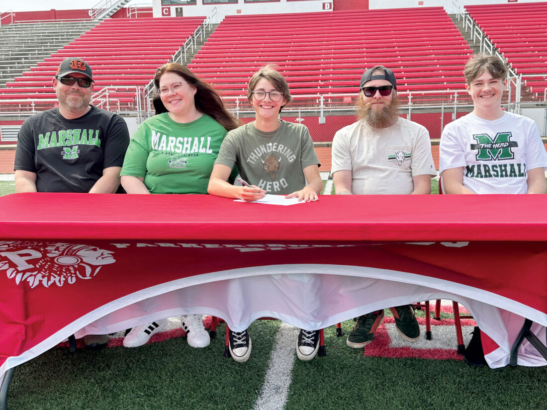 Making it official: Parkersburg’s Addison Gherke signs with Marshall ...